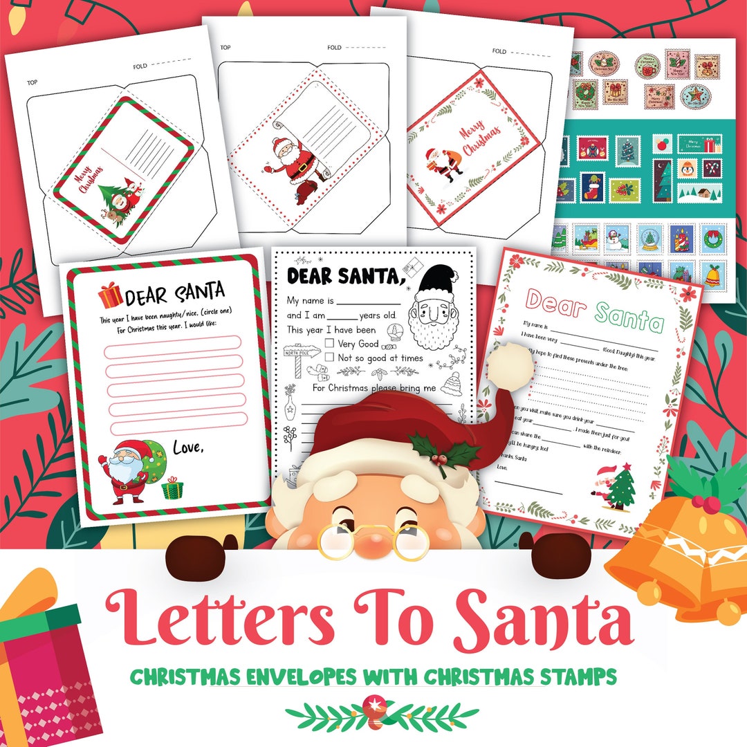 Letters to Santa, Instant Download, Christmas Crafts, Kids Crafts ...