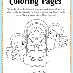 Christmas Nativity Set for Kids, Instant Download, Christmas Workbook ...