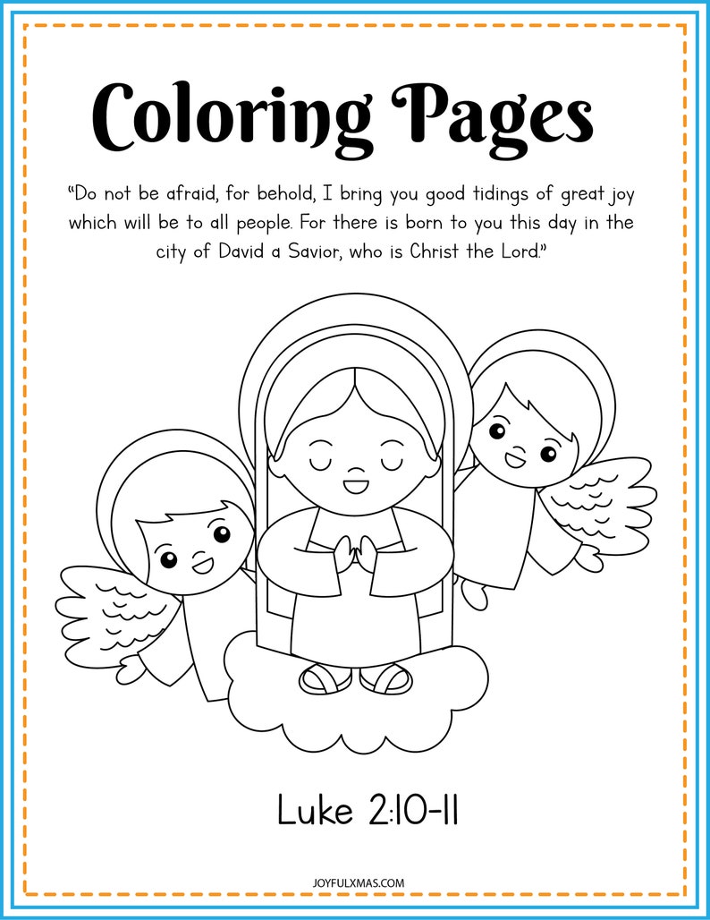 Christmas Nativity Set for Kids, Instant Download, Christmas Workbook ...