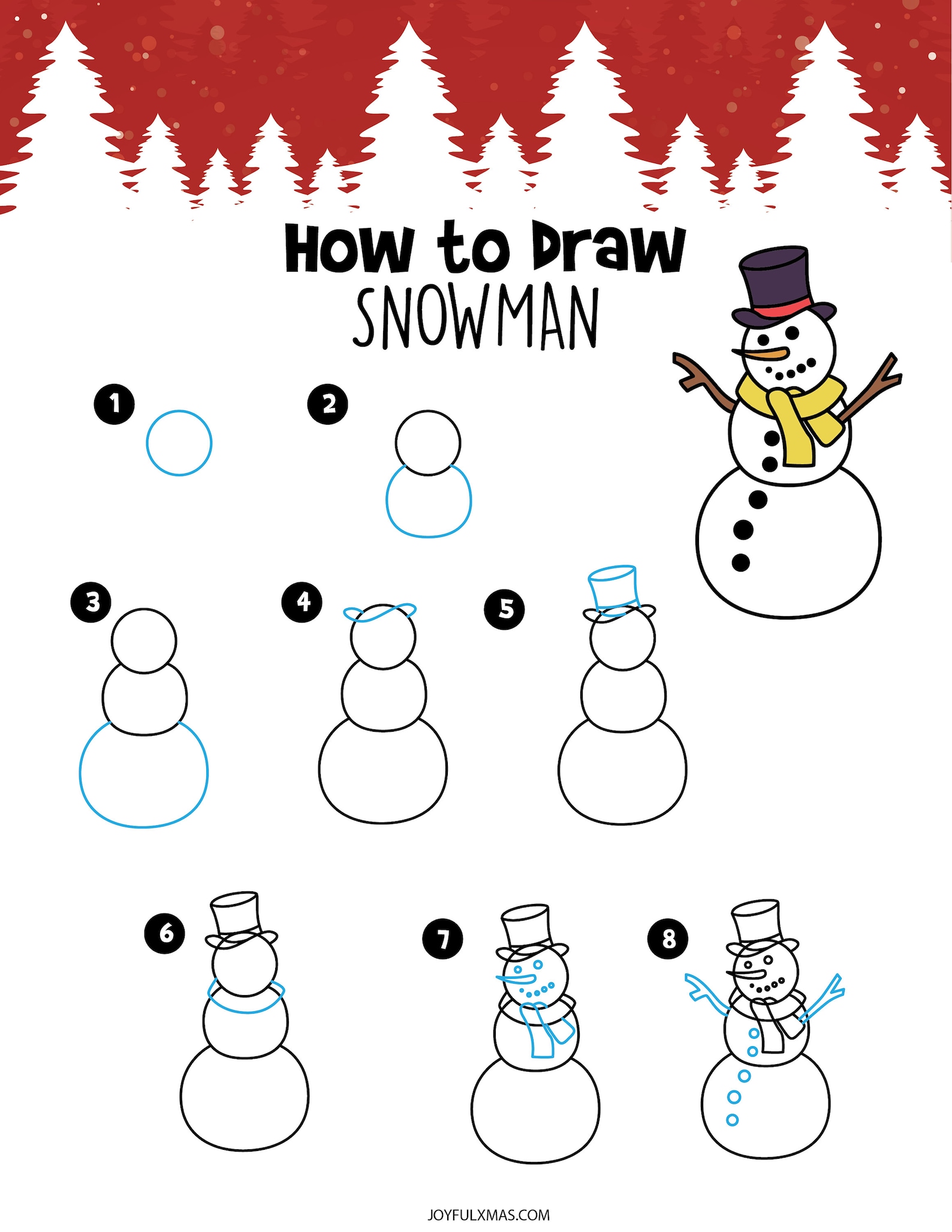 Easy Christmas Drawings for Kids, Digital Download, Instant Download ...