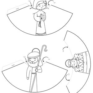 Christmas Nativity Cones Activity Set, Nativity Printable, Digital ...