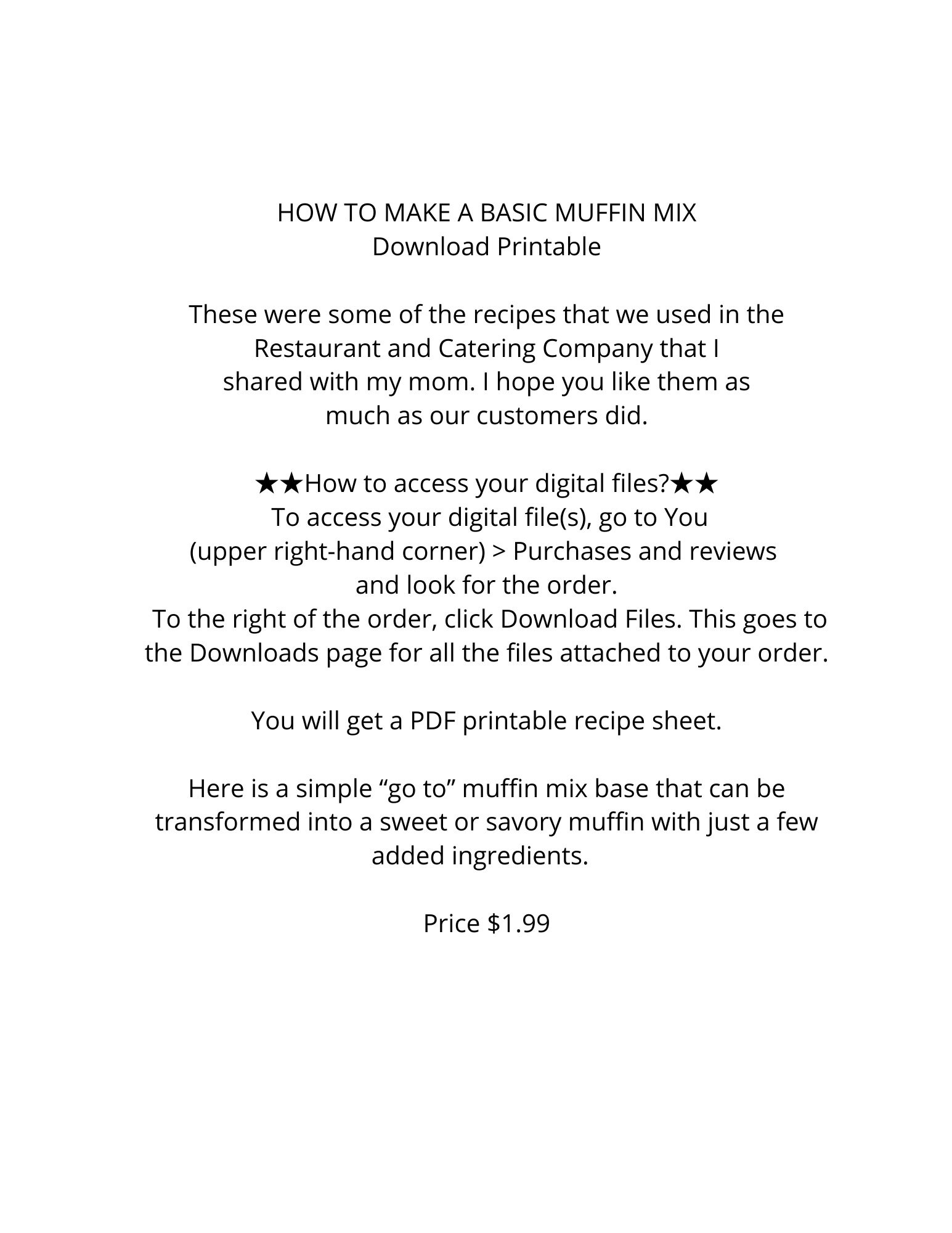 How to Make A Basic Muffin Mix - Etsy Canada