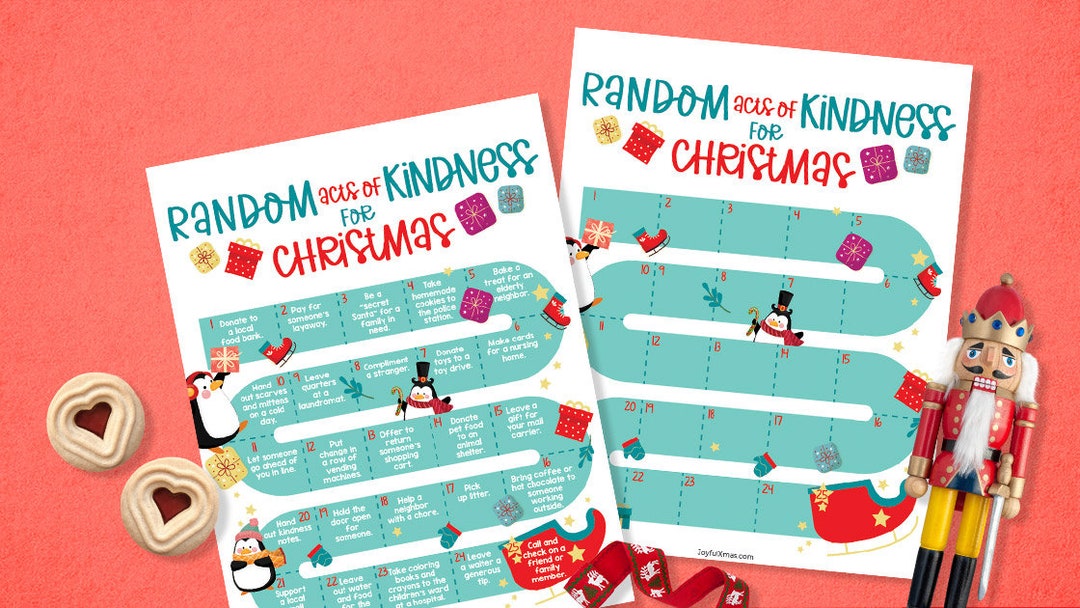 Random Acts of Kindness for Christmas, Christmas Download, Instant ...