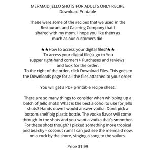 Mermaid Jello Shots for Adults Only - Etsy