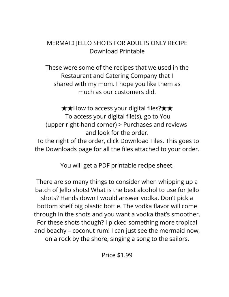 Mermaid Jello Shots for Adults Only - Etsy