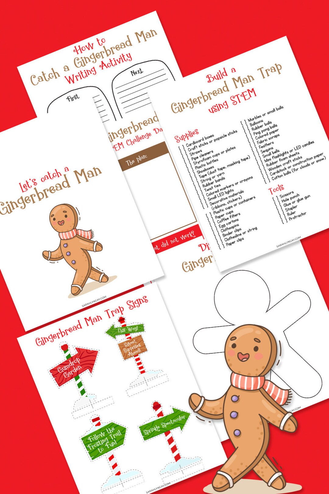 Let's Catch A Gingerbread Man, Digital Download, Instant Download ...