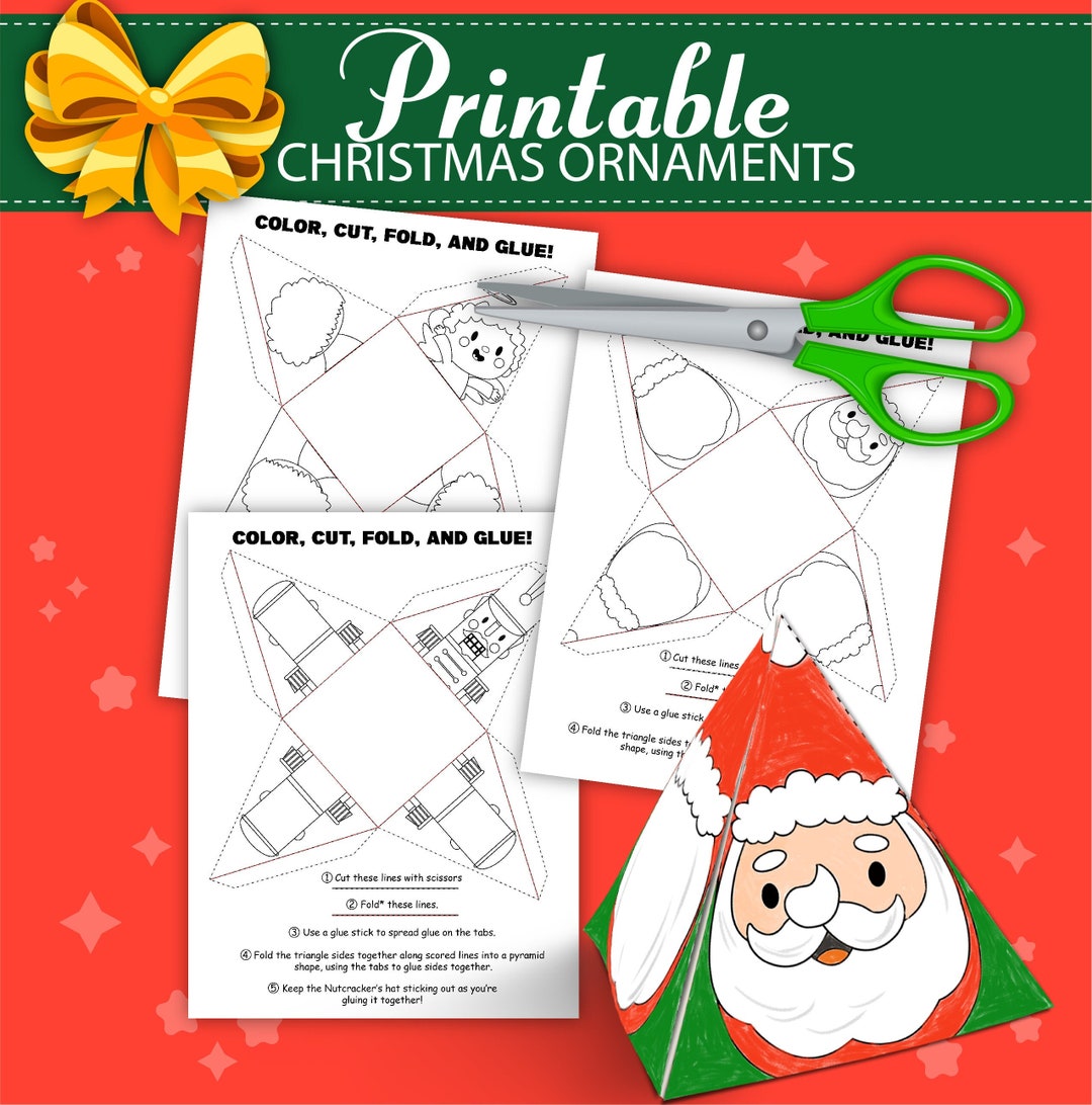 Printable Christmas Ornament Instant Download, Christmas Craft, Kids ...