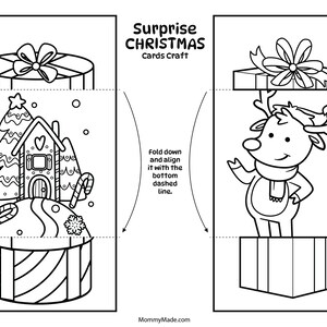 Surprise Christmas Cards Crafts, Digital Download, Instant Download ...