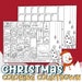 Christmas Coloring Countdown, Digital Download, Instant Download ...