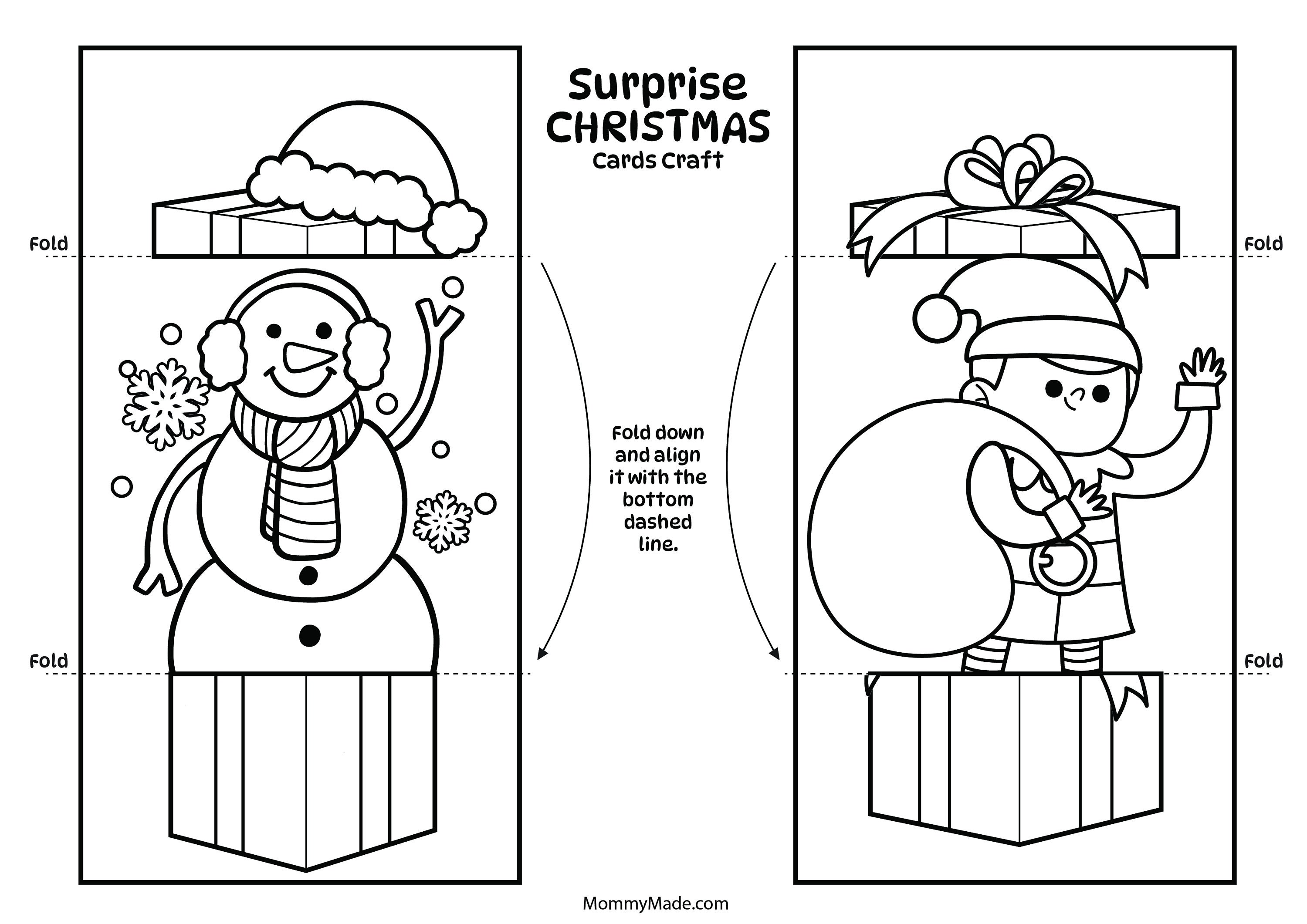 Surprise Christmas Cards Crafts, Christmas Crafts, Christmas Cards ...