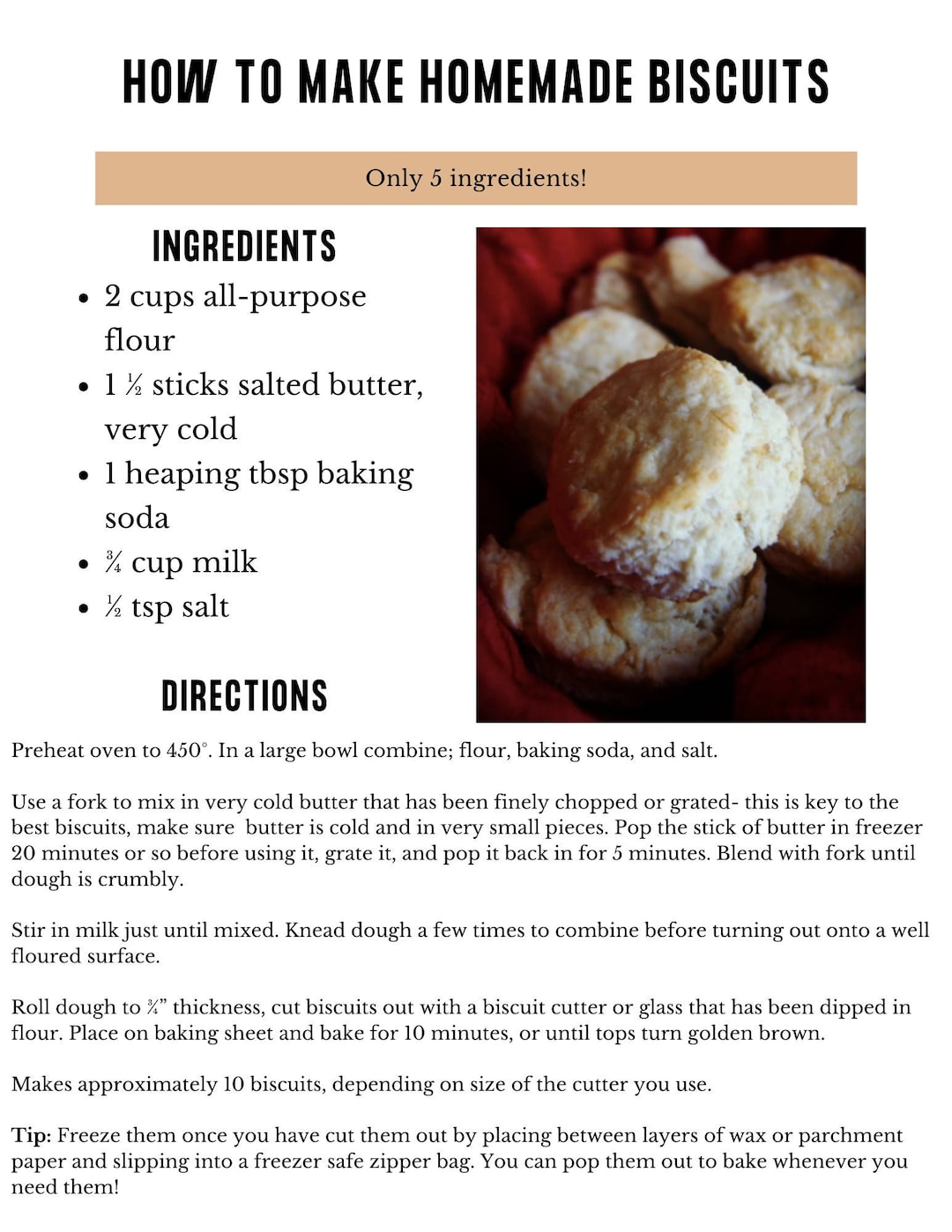 How to Make Homemade Biscuits - Etsy