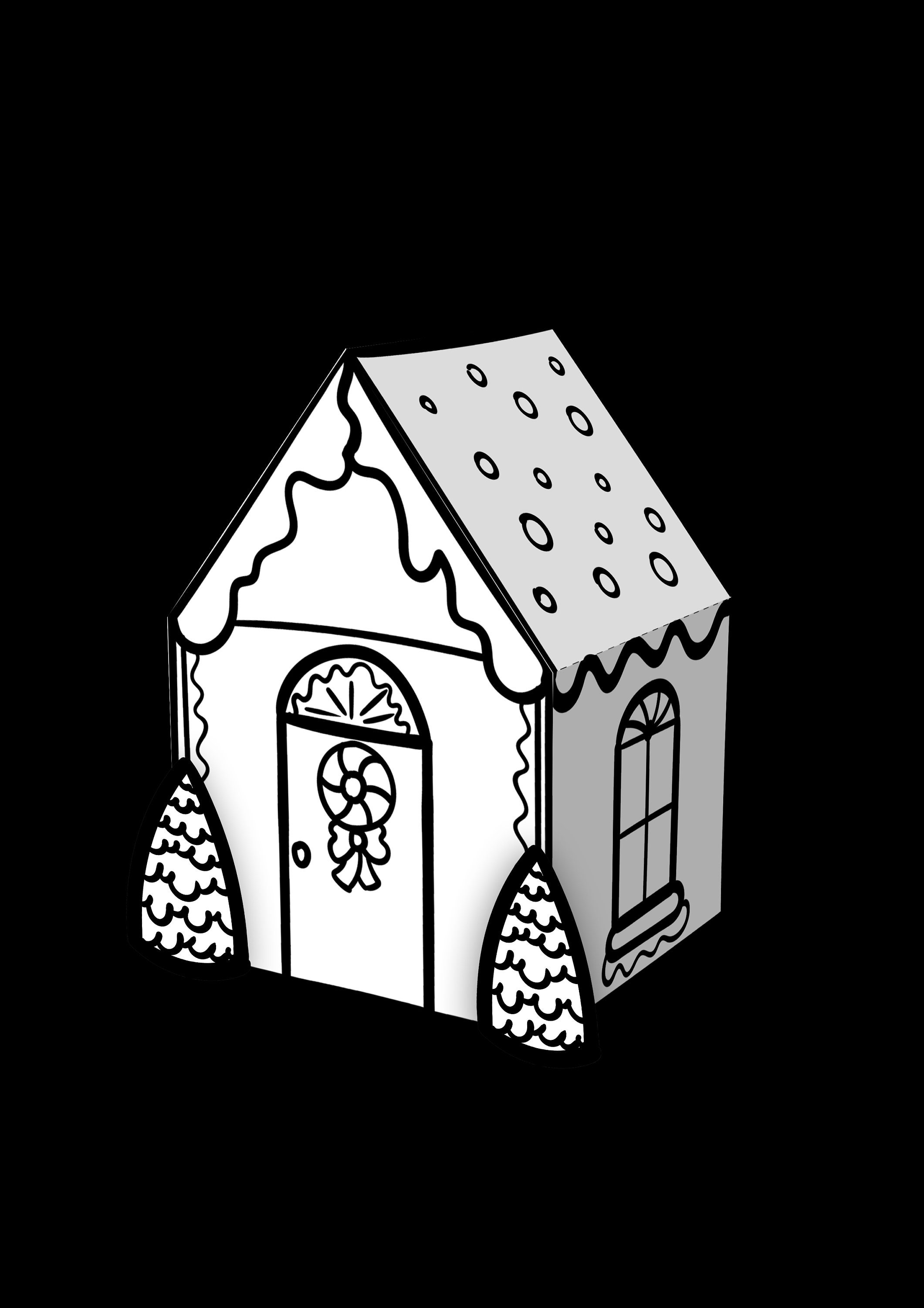 Winter 3D House, 3D House, Holiday House, Digital Download, Printable ...