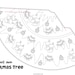 Color Your Own Tree Christmas Printable Set, Christmas Tree, Digital ...