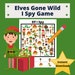Elf I Spy Game Christmas Printable, Christmas Printables, Instant ...