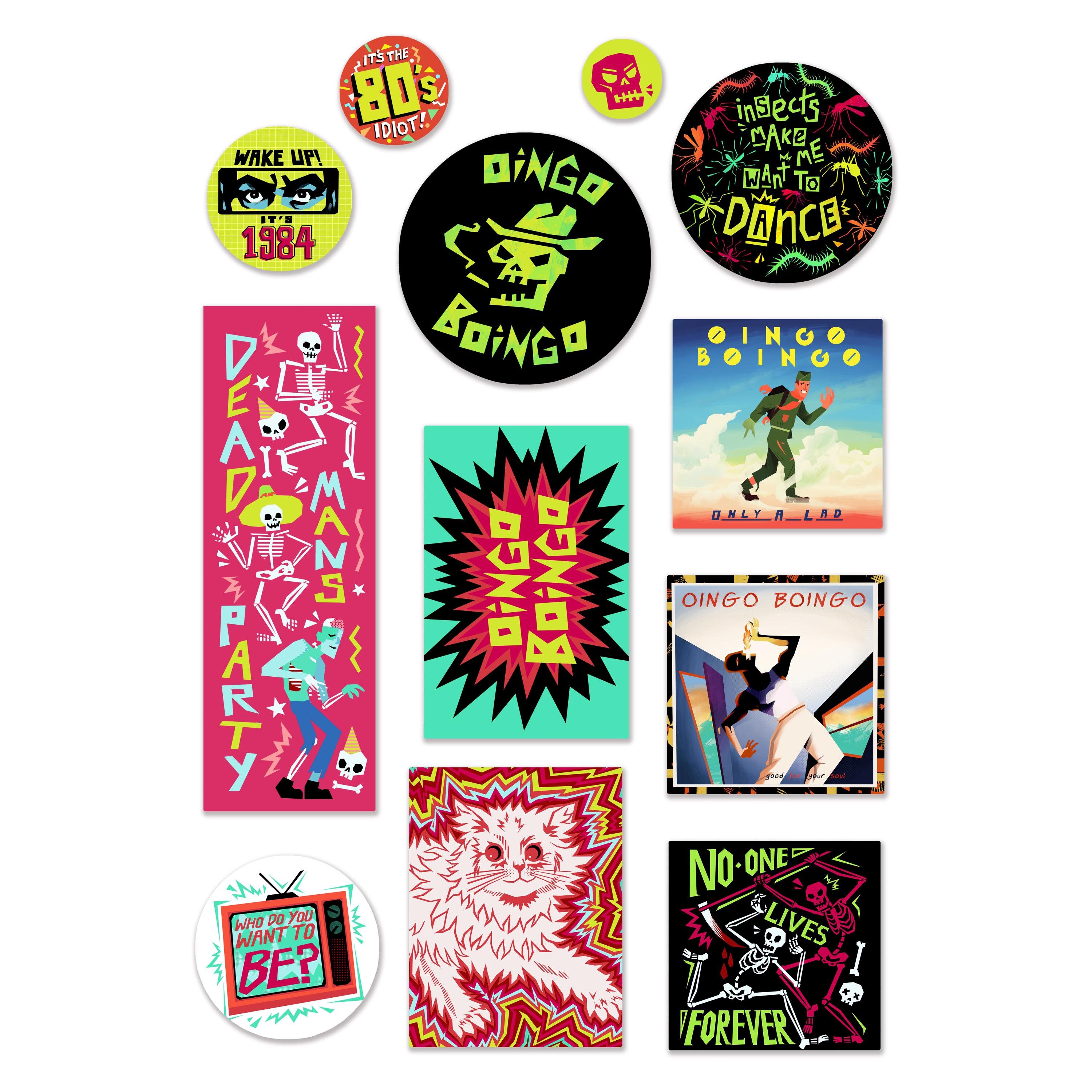 Oingo Boingo Patches 1990 Oingo Boingo Mosaic Skull Concert Souvenir