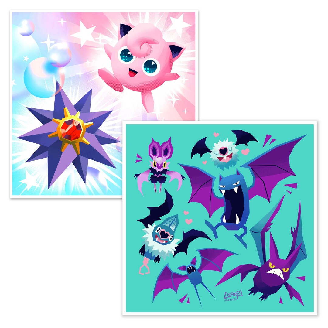 Pokemon Prints 8x8 In - Etsy