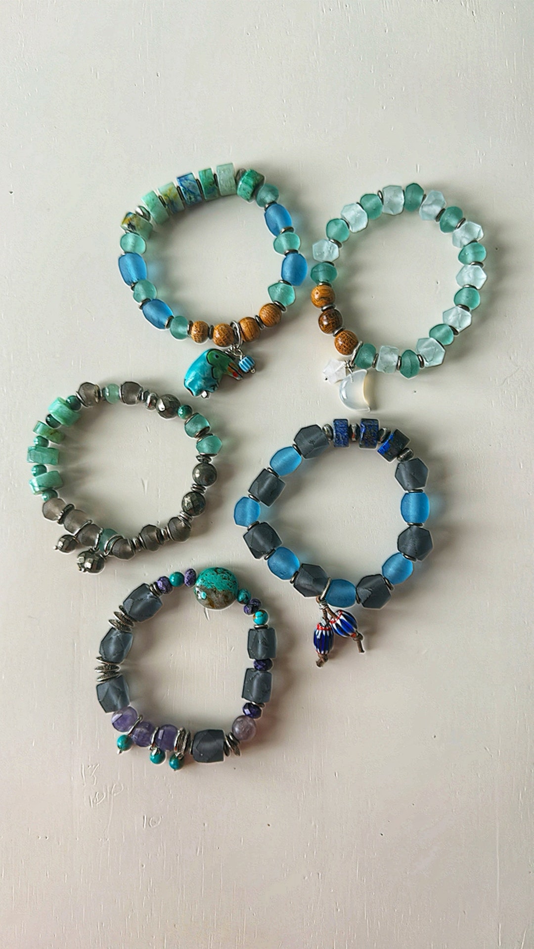 Java Stone Sweet and Stone Ooak Boho Beachy Summer Fashion Fun Colorful ...