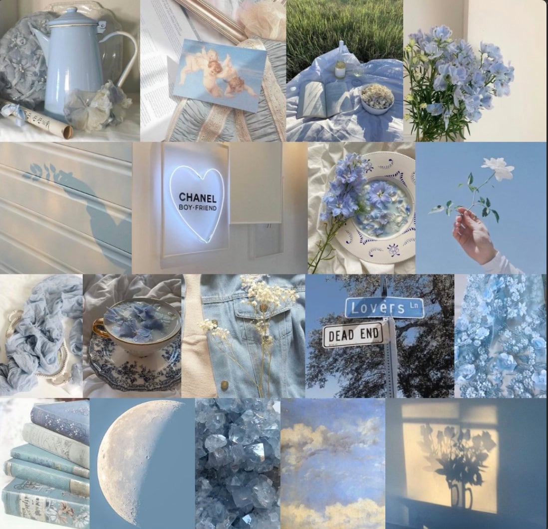 100 Printed Light Blue Aesthetic Pictures - Etsy