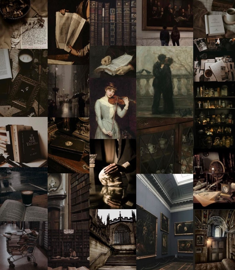 Dark Academia Digital Download-100 Pictures - Etsy