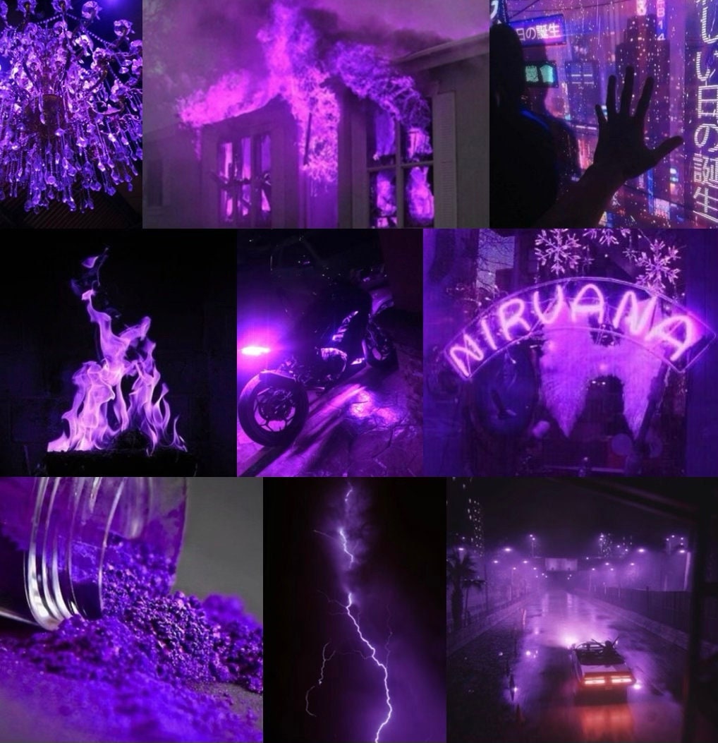 Purple Aesthetic Digital Download 50 PICTURES - Etsy