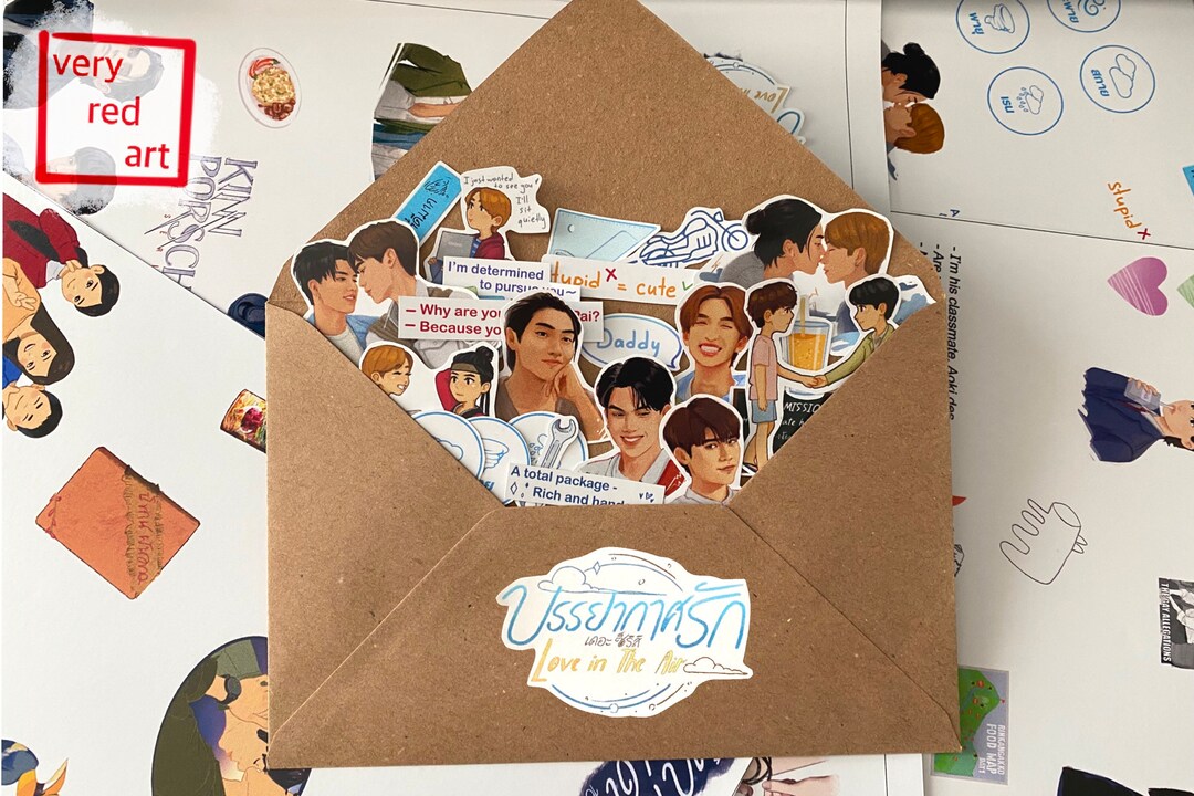 Love in the Air BL Drama 25 Stickers Phayurain Prapaisky BL Sticker ...