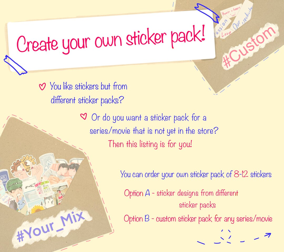 Custom Stickers - Veryredart Stickers - Thai BL Stickers - BL Series ...