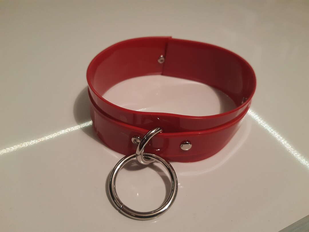 Red PVC Neck Collar - Etsy