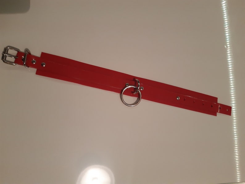 Red PVC Neck Collar - Etsy
