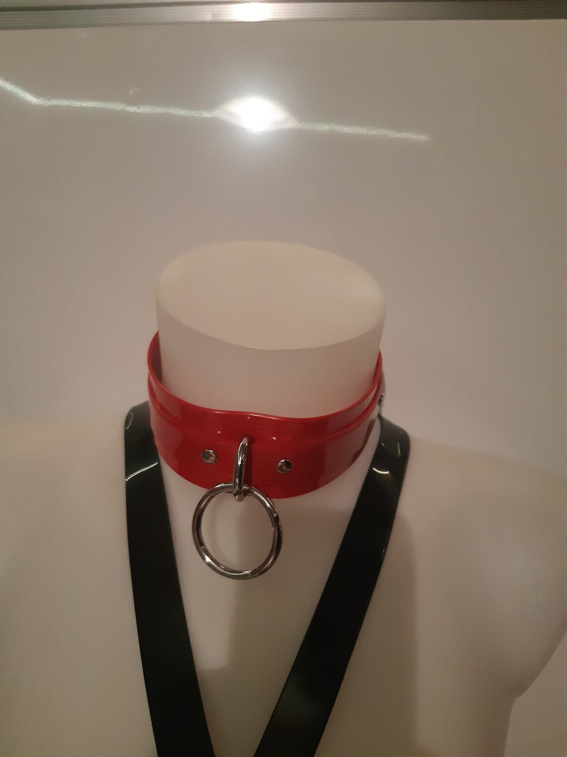 Red PVC Neck Collar - Etsy