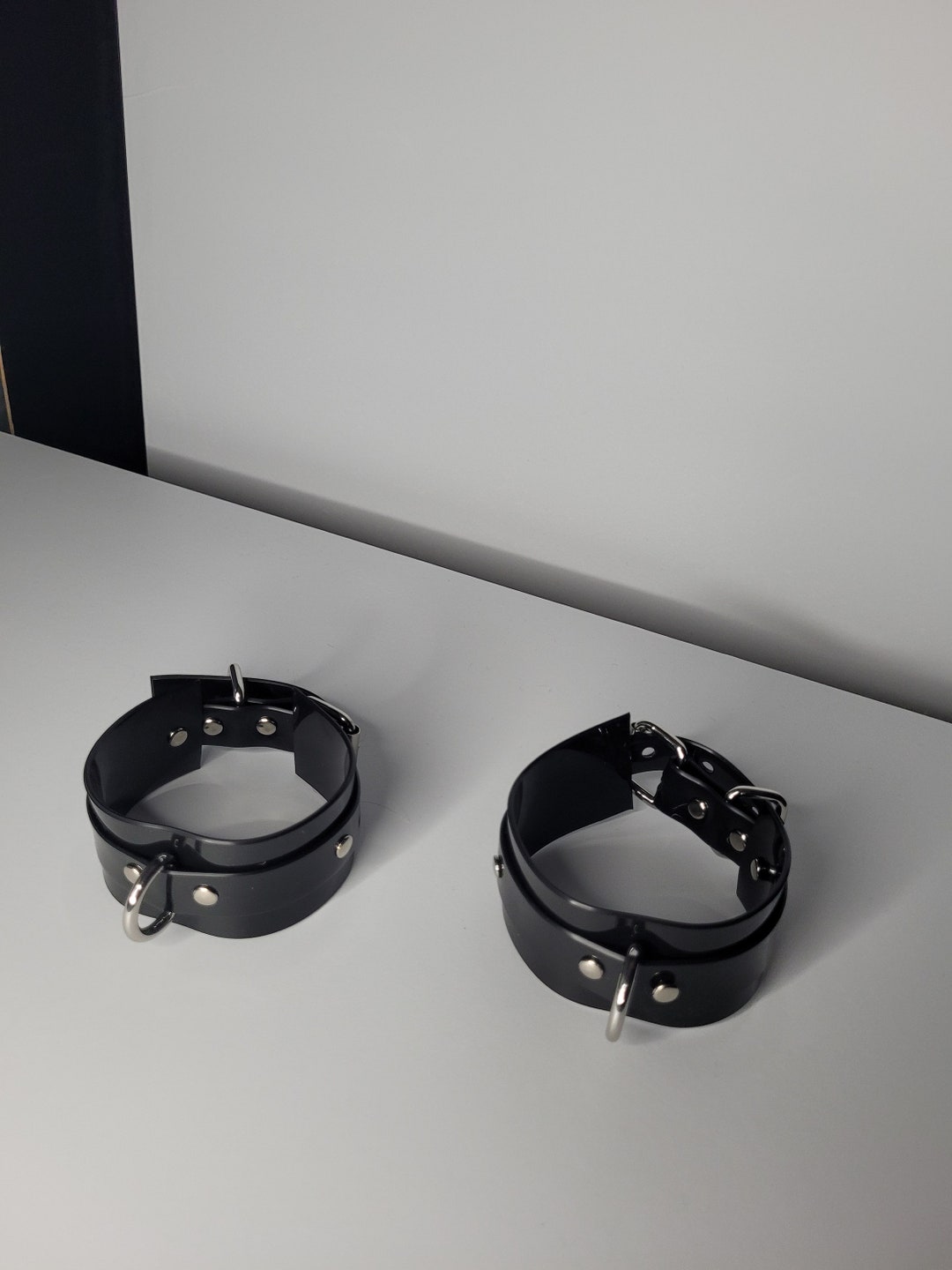 Black PVC Bondage Cuff Set X2 Hand or Feet - Etsy