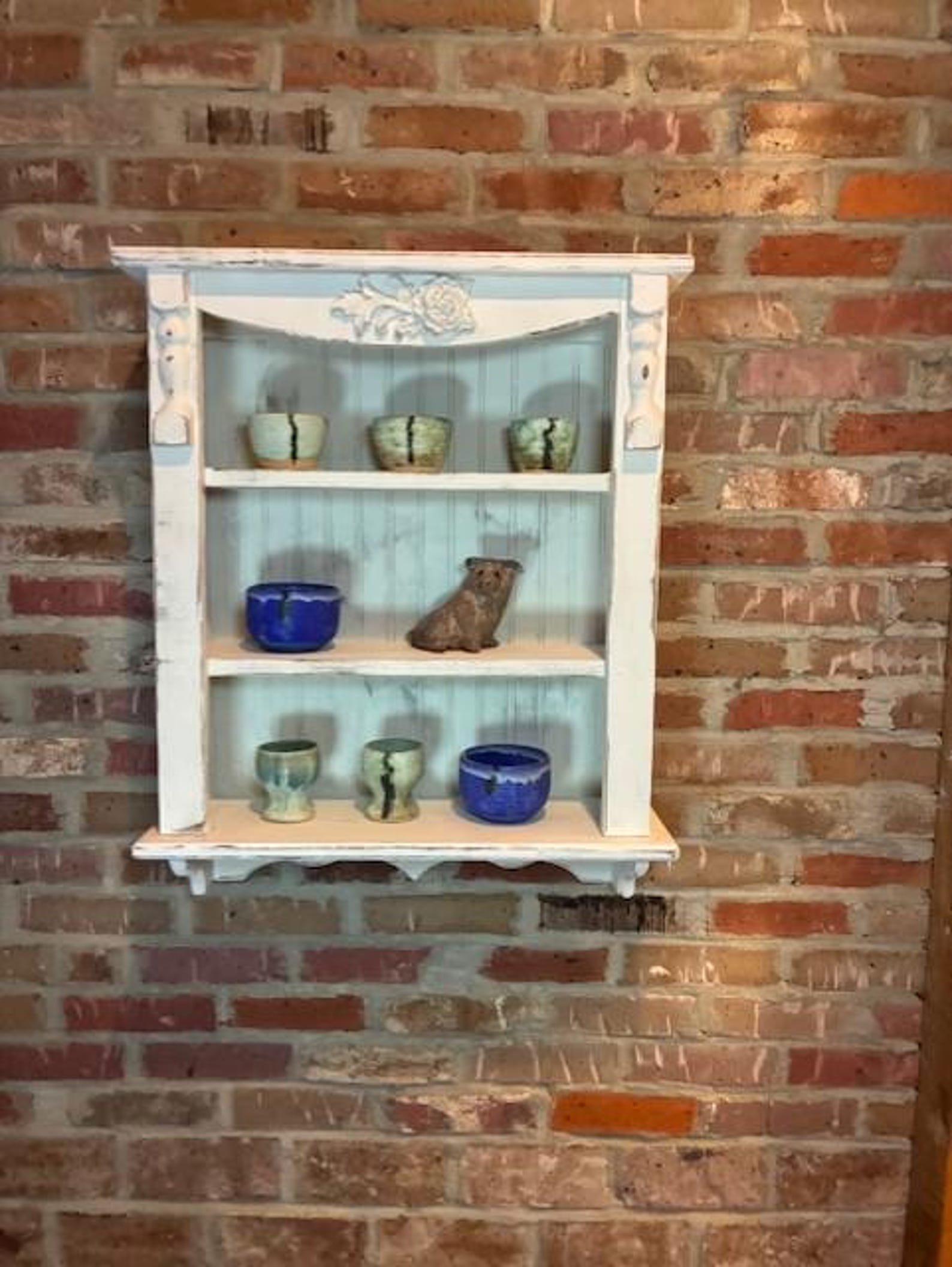 Shabby Chic Wall Shelf, Victorian Bookshelf, Hanging Book Shelf ...