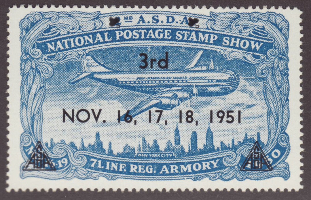 Cinderella Stamp - 3rd National Postage Stamp Show, New York (1951). - Etsy