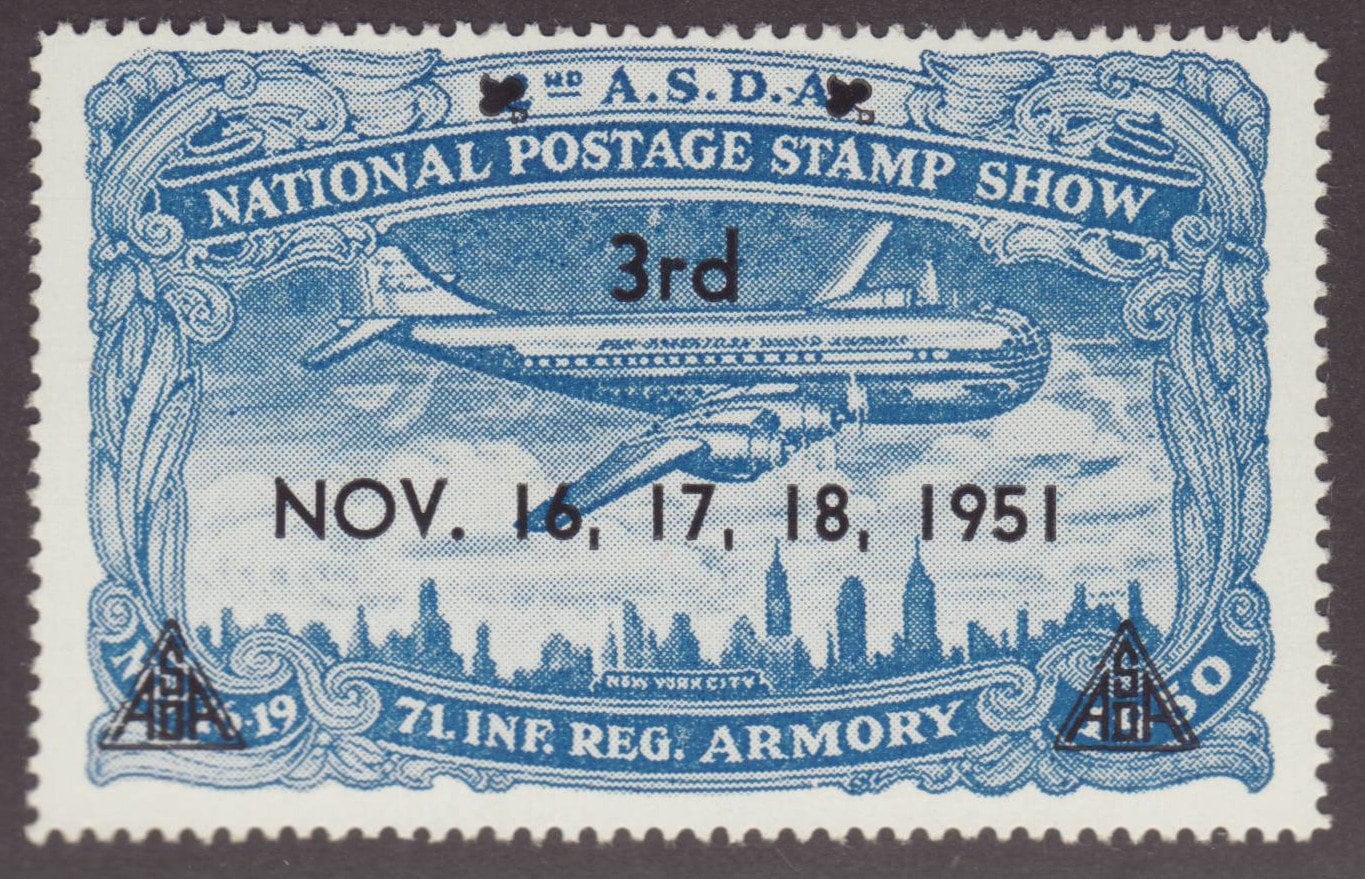 Cinderella Stamp - 3rd National Postage Stamp Show, New York (1951). - Etsy