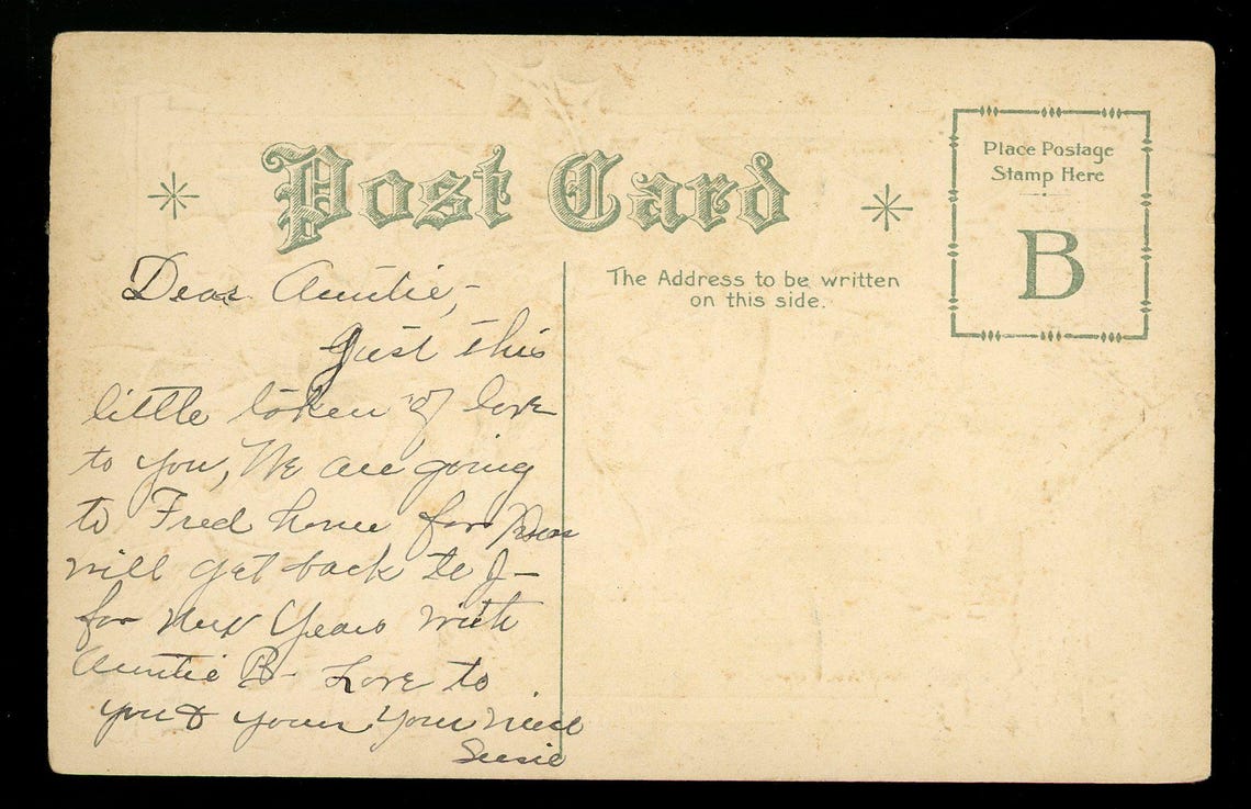 Antique Christmas Postcard. Silver Bells. Holly. Silver Gilt. Embossed. - Etsy