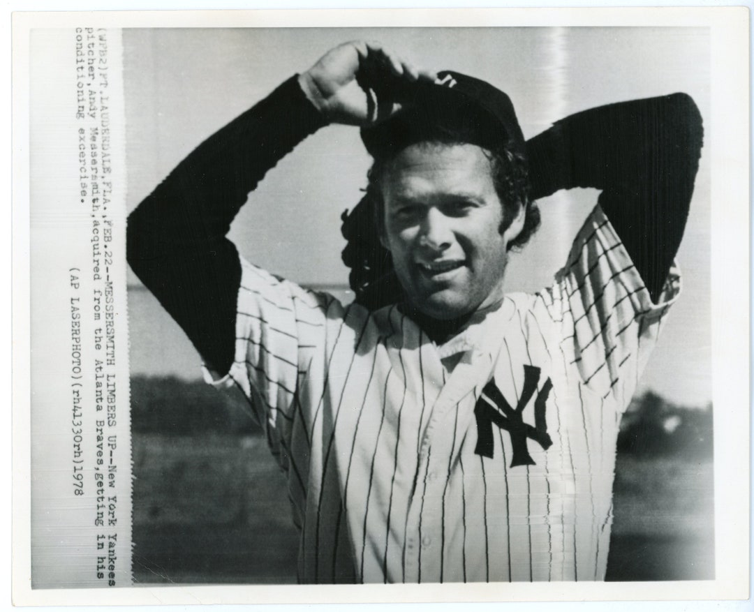 Andy Messersmith Type III B/w Press Photo. 1978. 8" X 10". New York ...