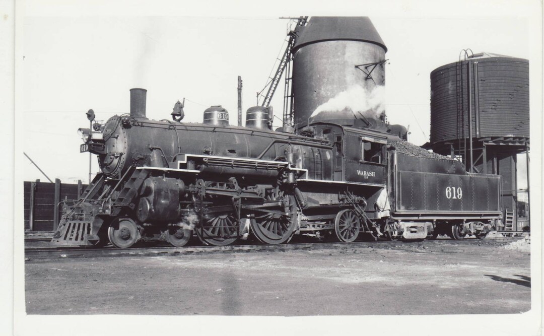 RPPC - Wabash Railroad Engine No. 619. 4-4-2. - Etsy
