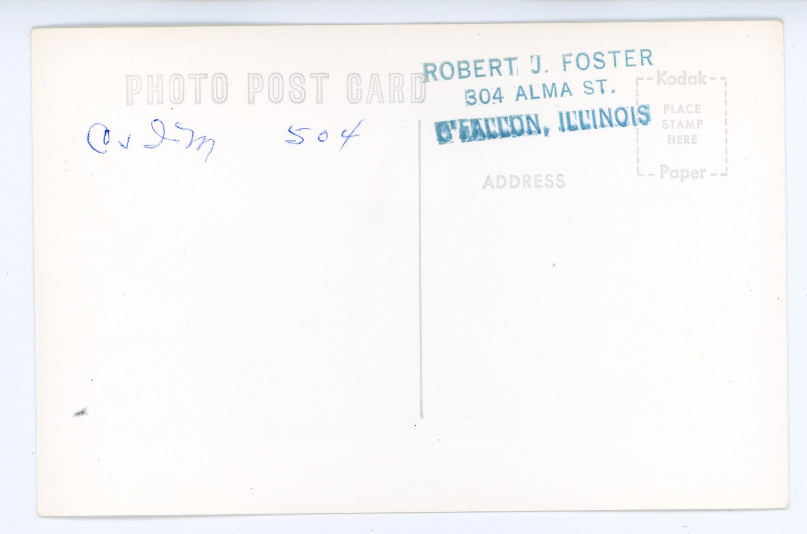RPPC Railroad Photo Postcard. Chicago and Illinois Midland Railway 504 ...
