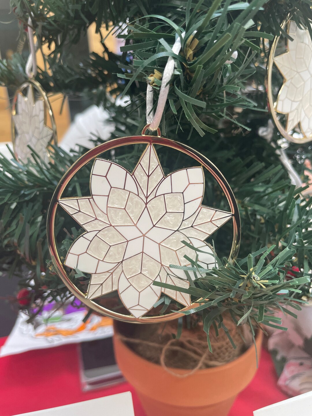White Pearl Capiz Look Filipino Parol Ornament - Etsy