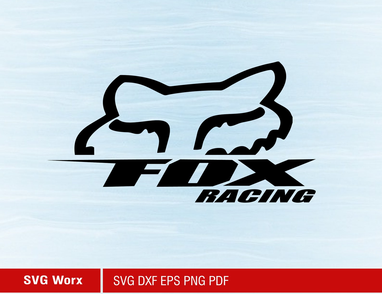 Fox racing Fox SVG Racing logo decal file vector clipart | Etsy