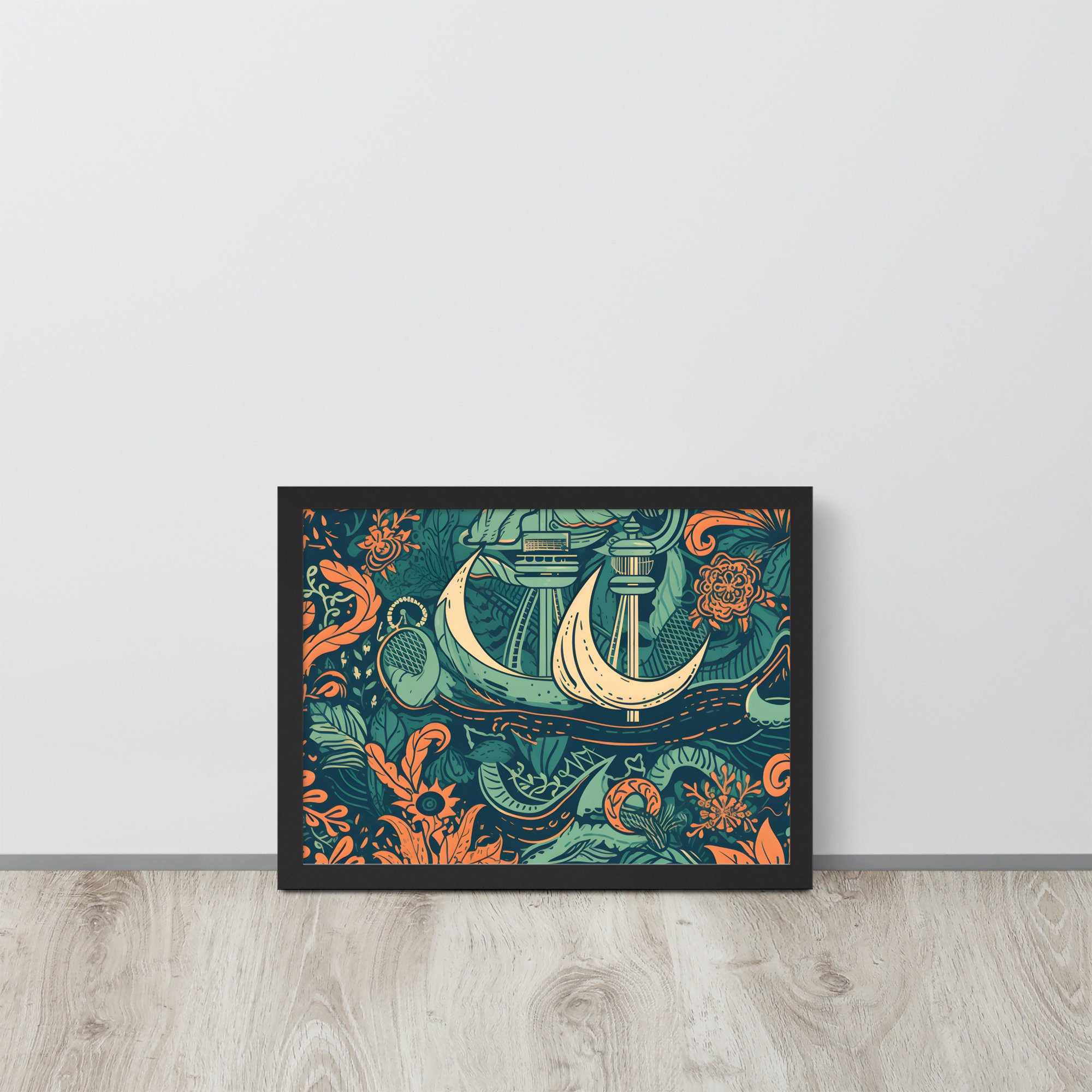 Seabound Odyssey Wall Art Framed Photo Paper Poster Black - Etsy