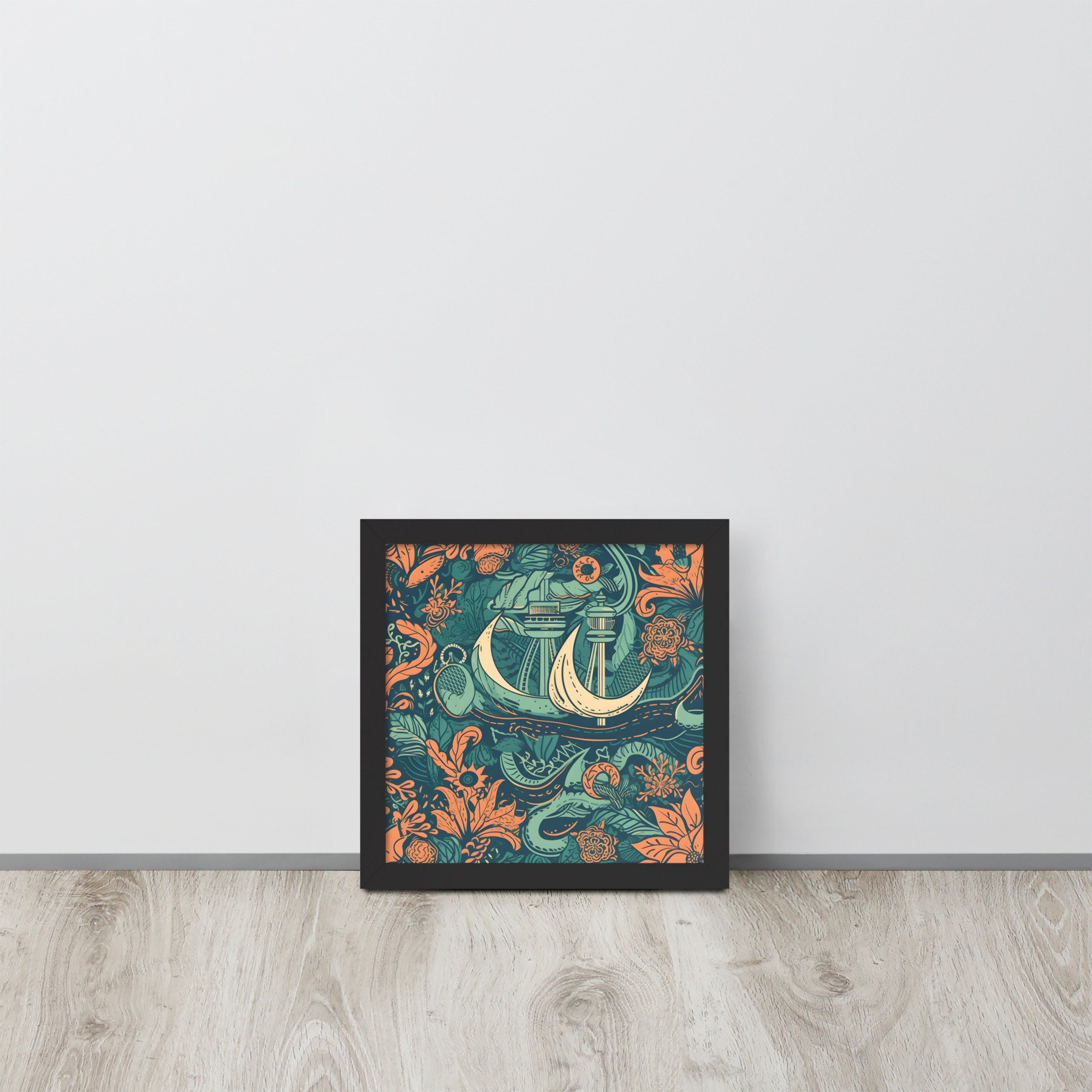 Seabound Odyssey Wall Art Framed Photo Paper Poster Black - Etsy