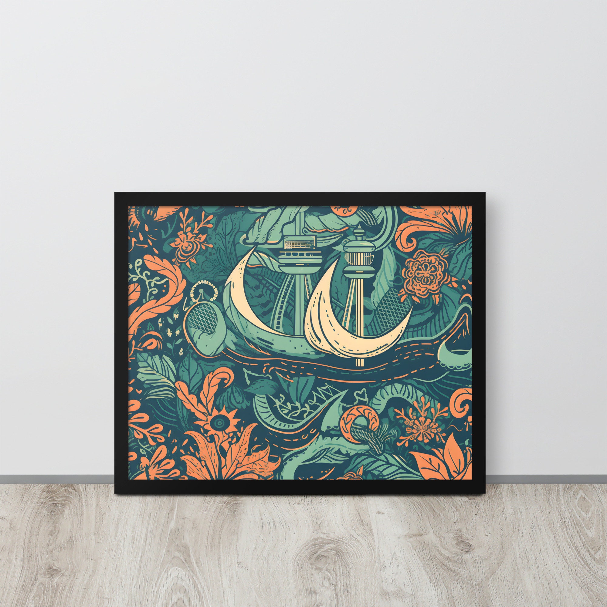 Seabound Odyssey Wall Art Framed Photo Paper Poster Black - Etsy