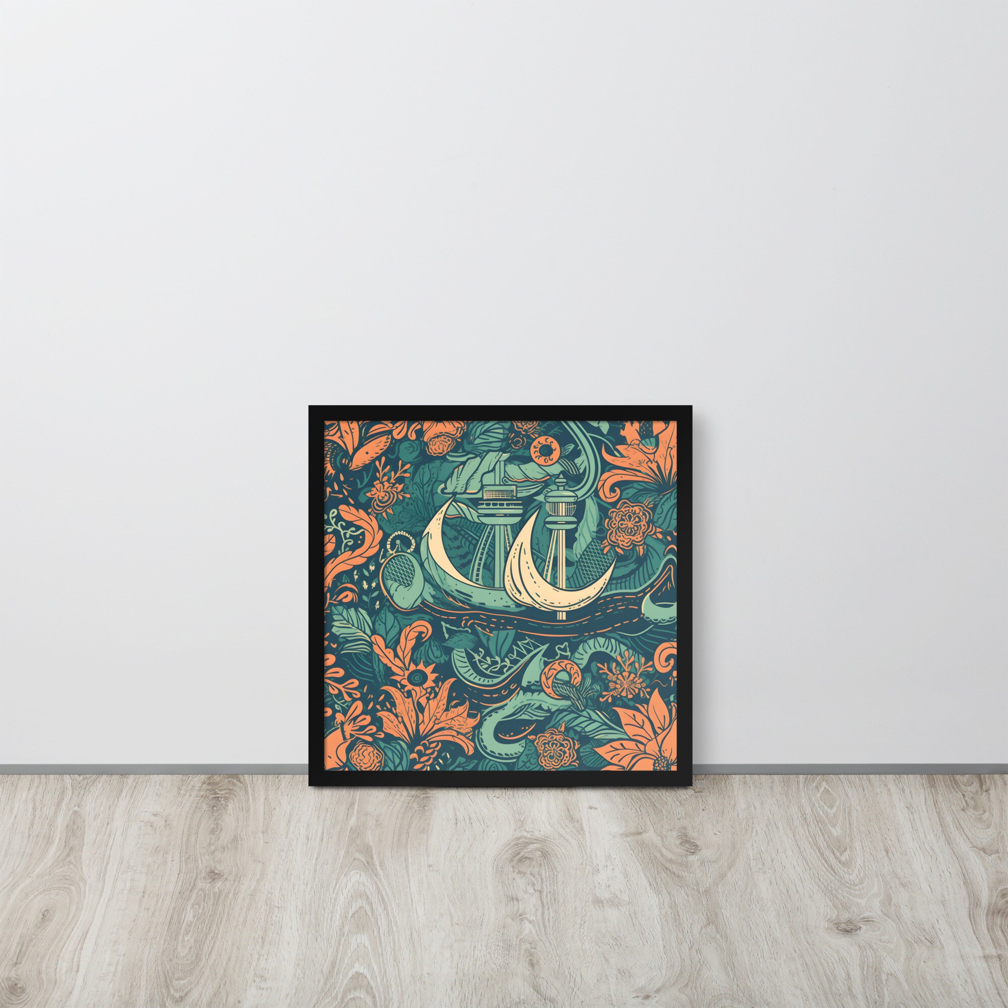 Seabound Odyssey Wall Art Framed Photo Paper Poster Black - Etsy