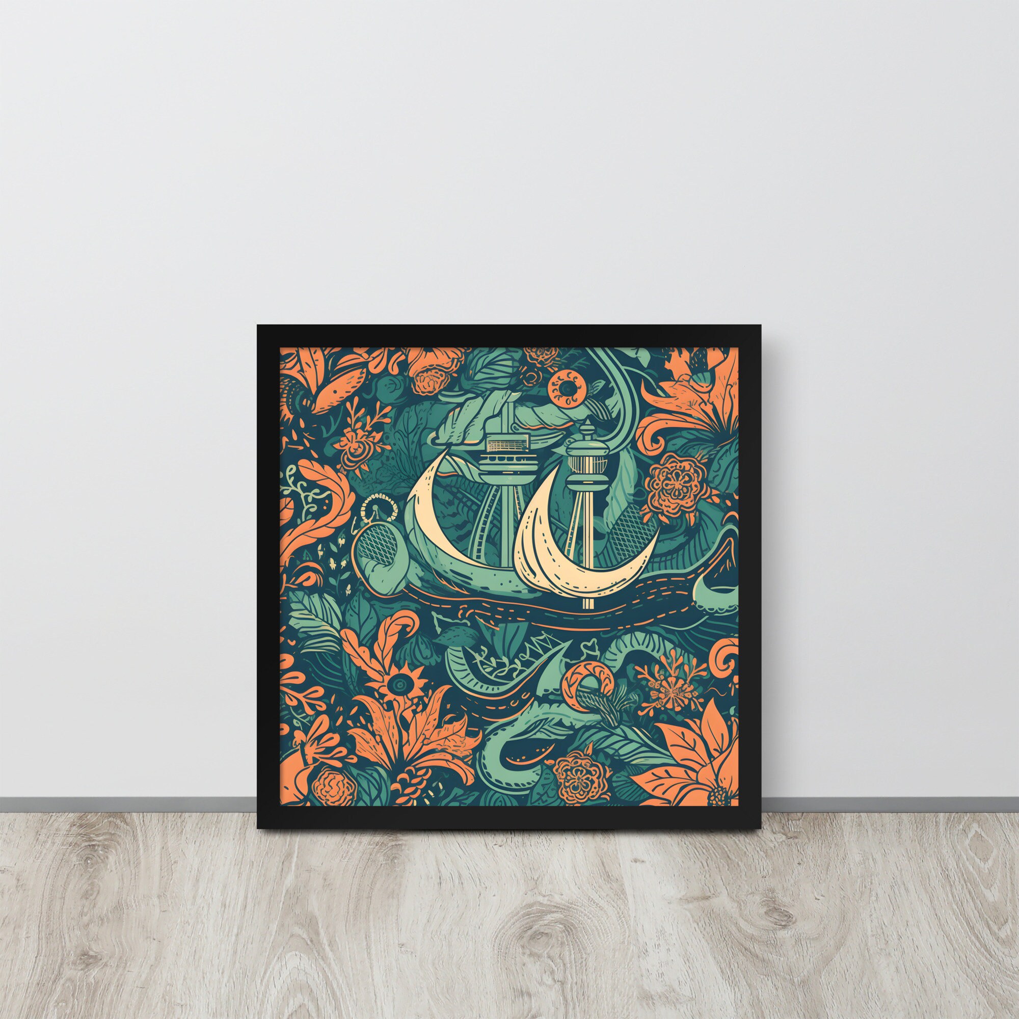 Seabound Odyssey Wall Art Framed Photo Paper Poster Black - Etsy