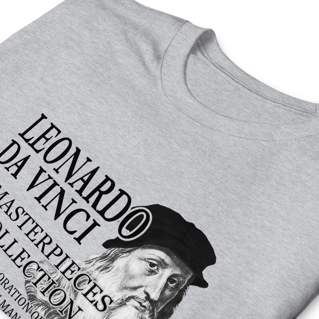 Leonardo Da Vinci Masterpieces Collections Tshirt, Renaissance Era ...