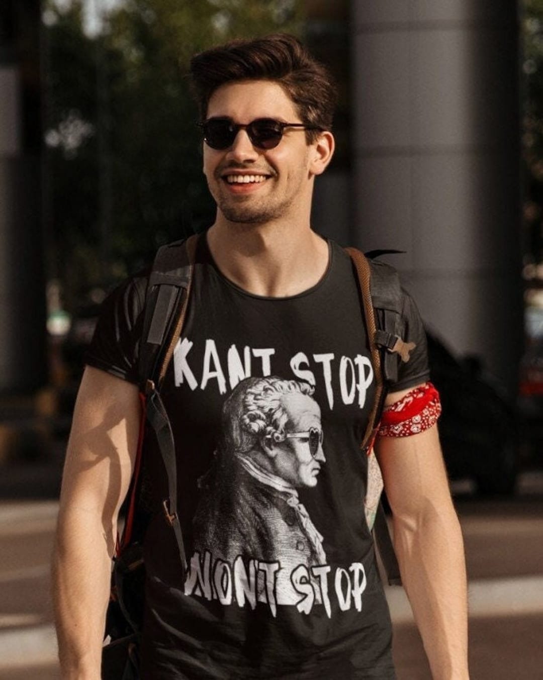 Kant Stop Won't Stop Tshirt, Philosophy Gift, Funny Philosopher ...