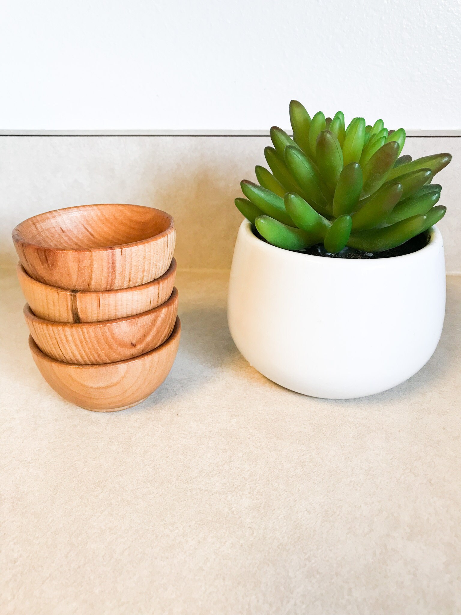 Wood Pinch Bowl/wood Dipping Bowl/pinch Bowl/wooden Condiment Bowl/wood ...