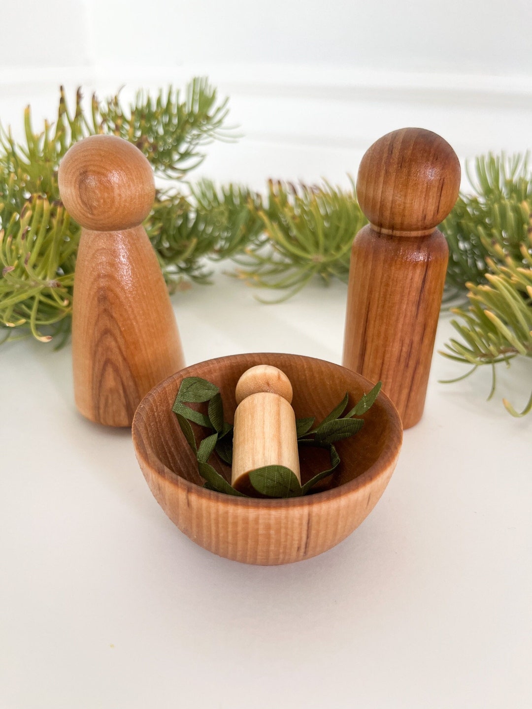 Wooden Nativity Set, Modern Nativity Display, Kids Play Nativity Set ...