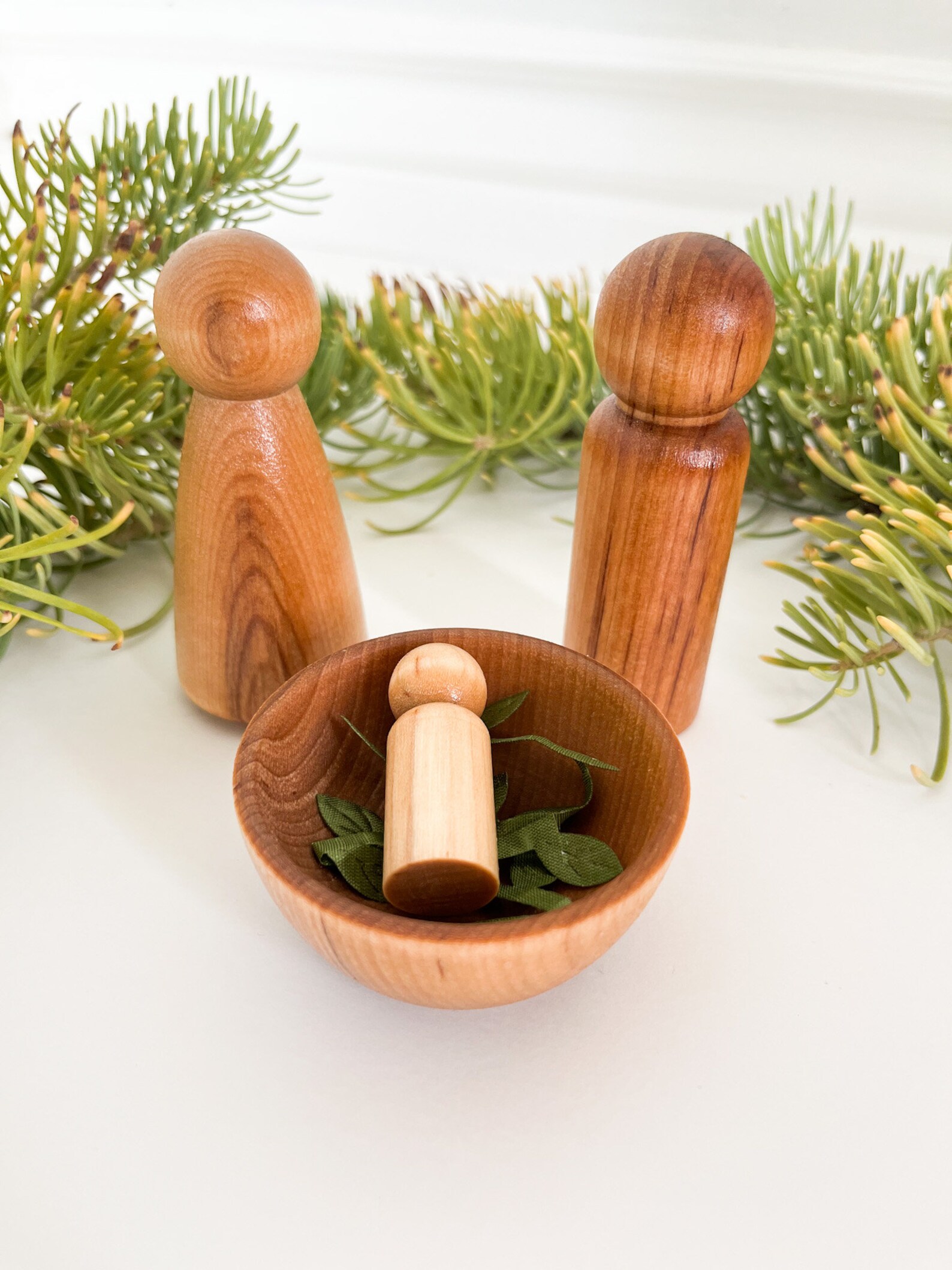 Wooden Nativity Set, Modern Nativity Display, Kids Play Nativity Set ...