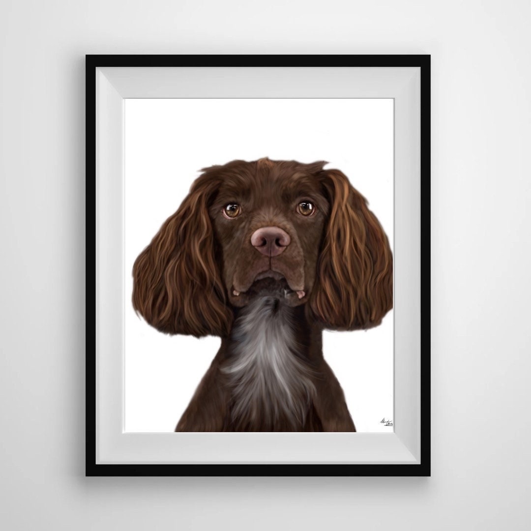 Custom Pet Portrait Digital Pet Portrait Pet Portrait - Etsy